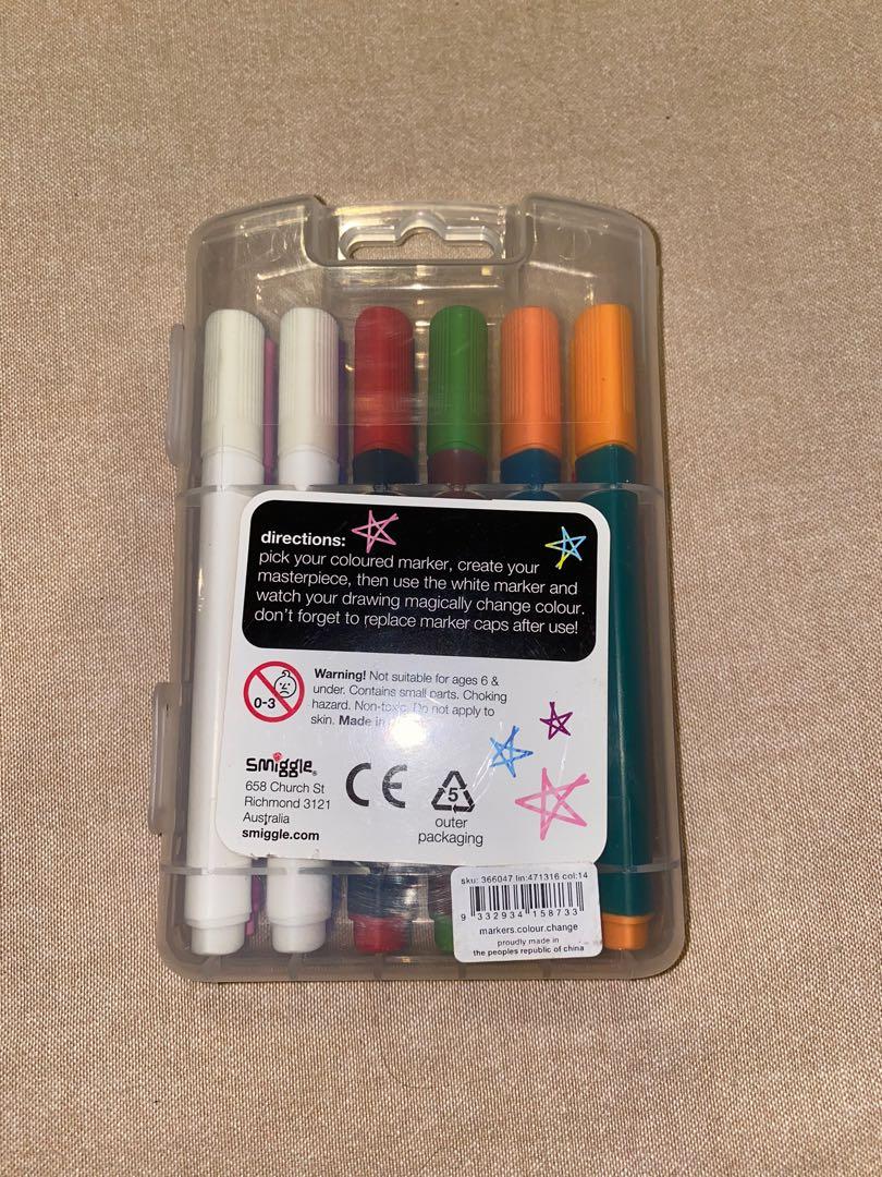 Smiggle Colour Change Markers 12 pack, Hobbies & Toys, Stationary ...