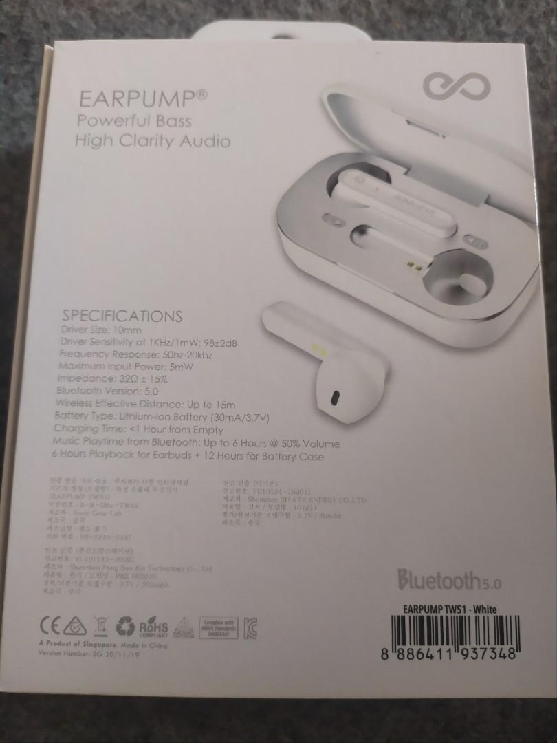 SonicGear Earpump TWS1, Audio, Earphones on Carousell