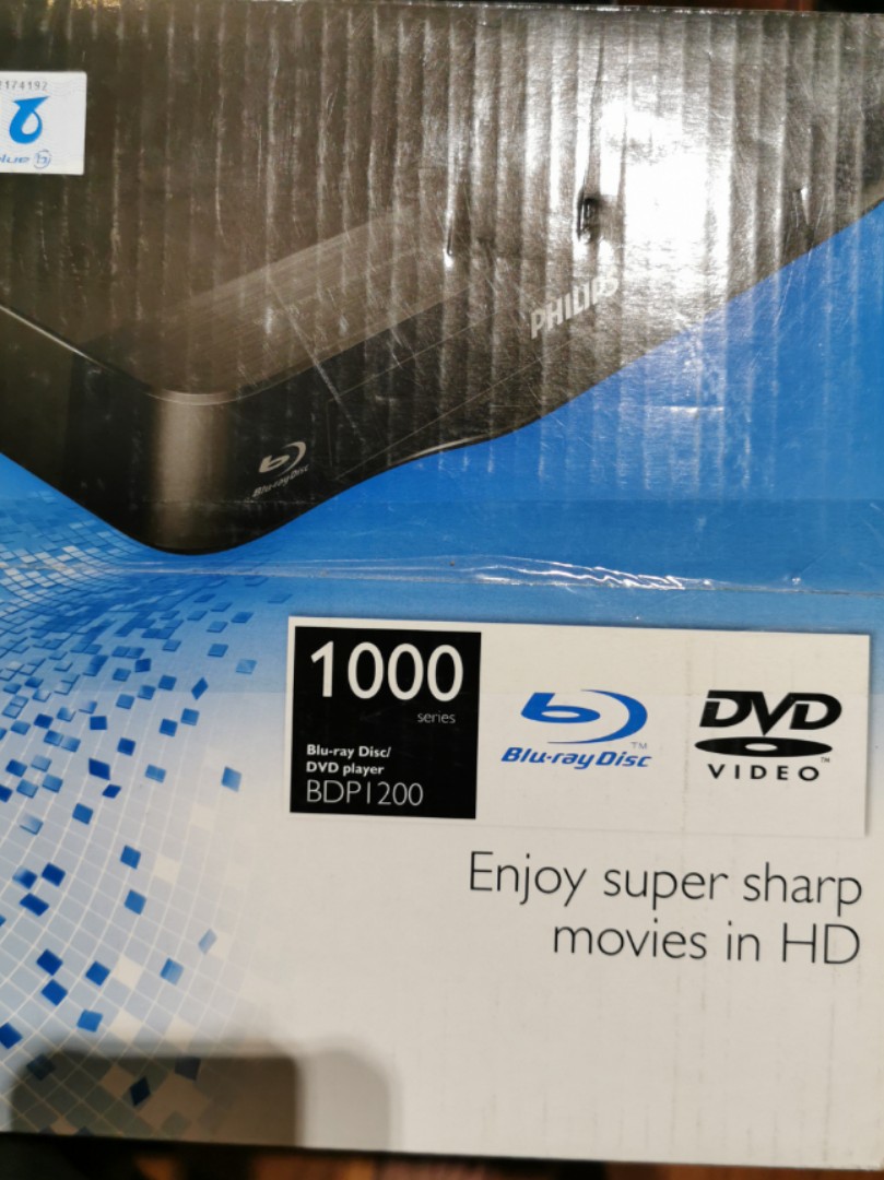 Phillips Blue Ray Dvd player BDP 1200, TV & Home Appliances, TV ...