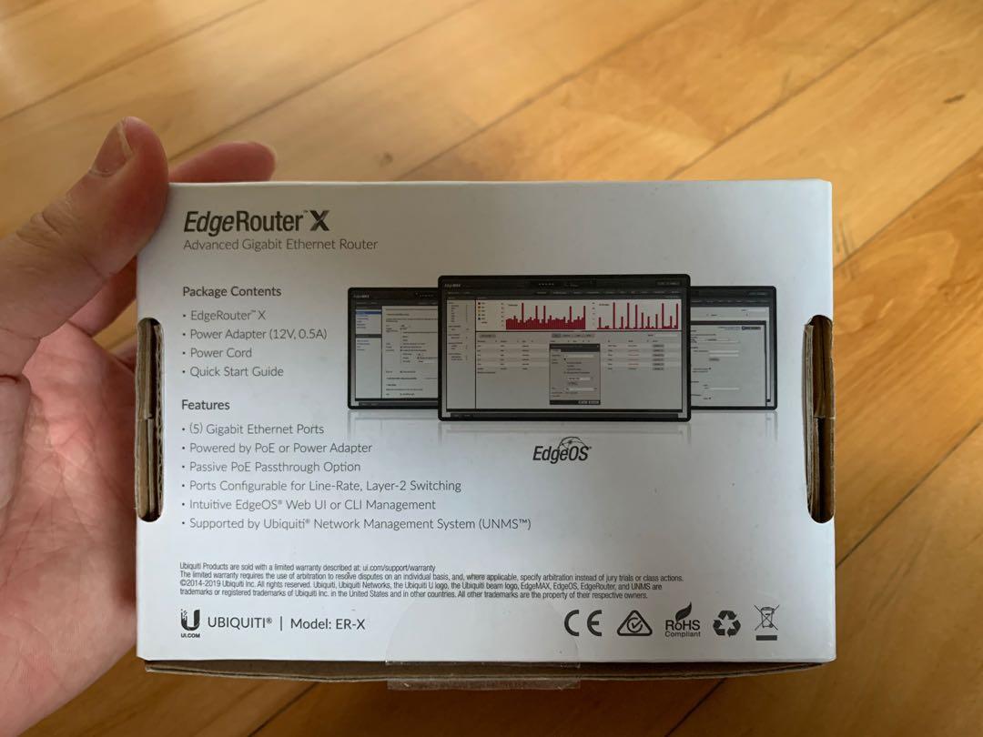 UBIQUITI EdgeRouter X , Computers & Tech, Parts & Accessories ...