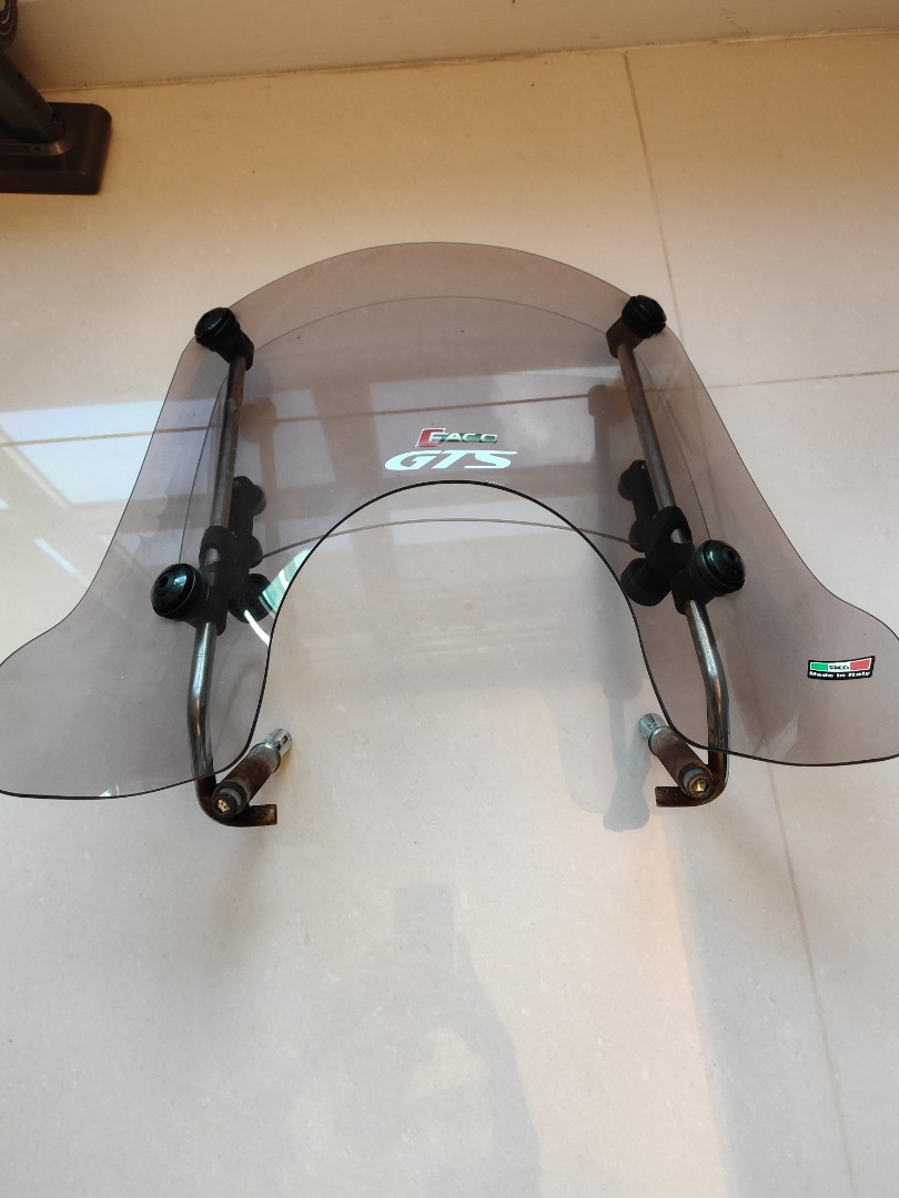 vespa gts faco windshield, Motorcycles, Motorcycle Accessories on Carousell