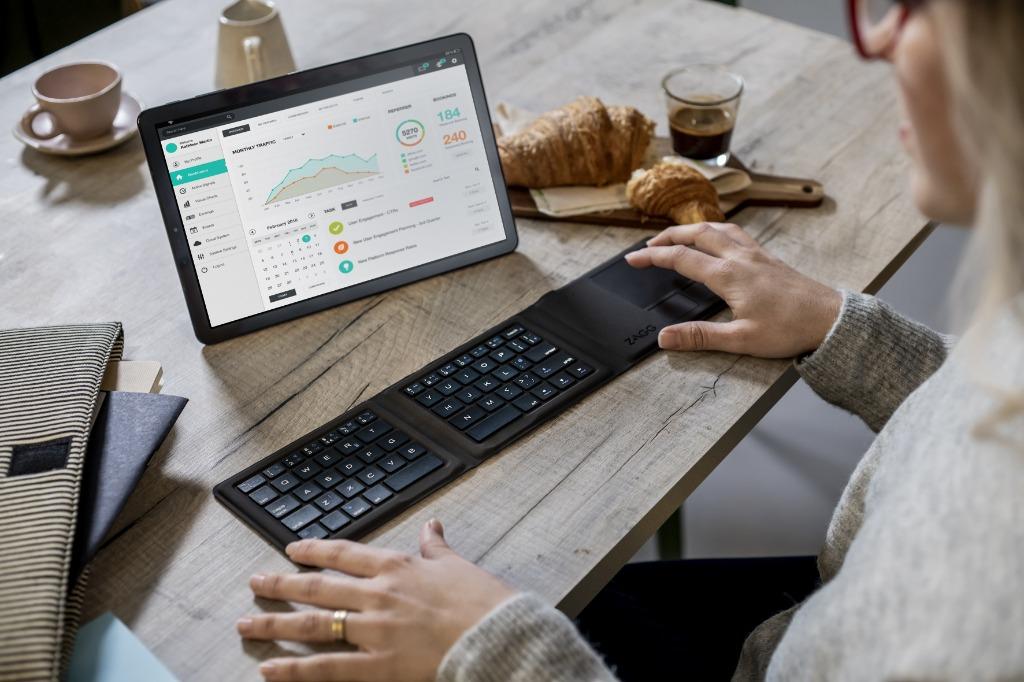 Zagg Universal Keyboard Tri Fold with TouchPad 2019, Computers & Tech ...