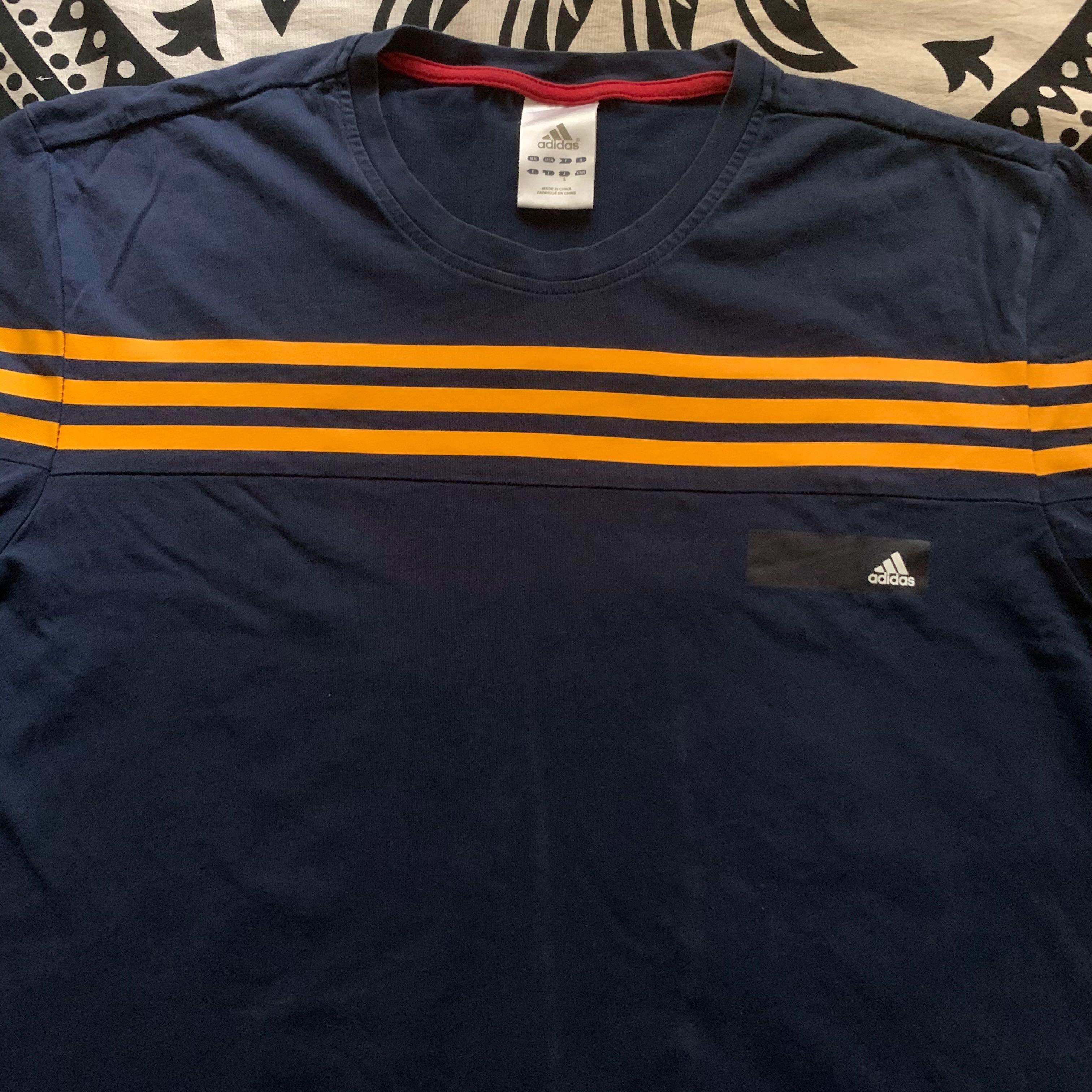 Adidas Long Stripe, Men's Fashion, Tops & Sets, Tshirts & Polo Shirts ...