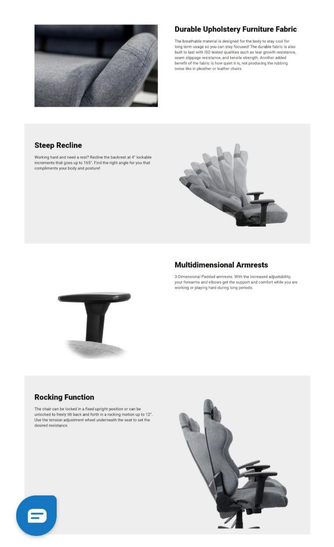 Arozzi x Legion Torretta Soft Fabric Gaming Chair (ASH) with AR7561N ...