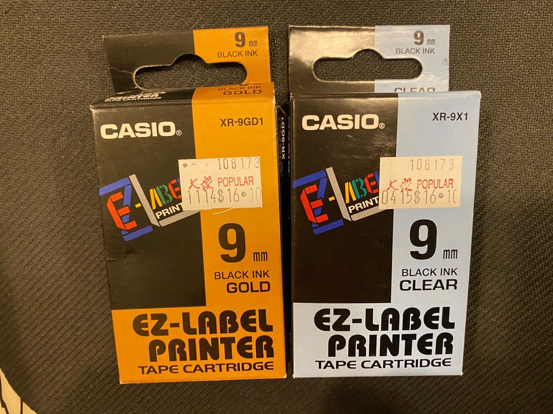 Casio Ez-Label Printer Tape Catridge, Hobbies & Toys, Stationery ...