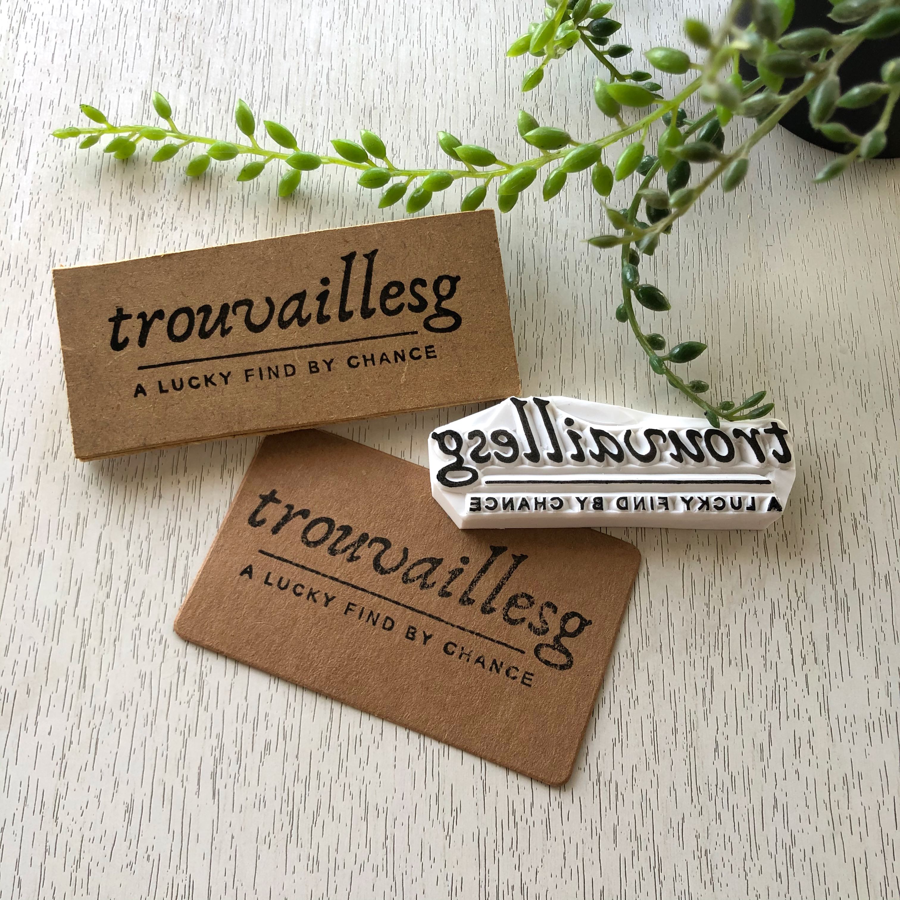 Custom logo slogan rubber stamp, Design & Craft, Handmade Craft on ...