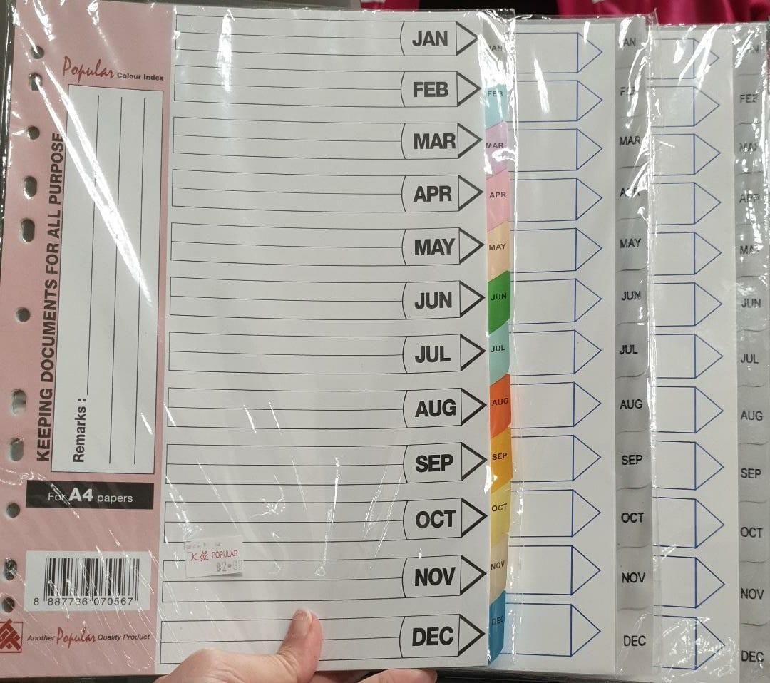 File dividers and labels, Hobbies & Toys, Stationery & Craft ...