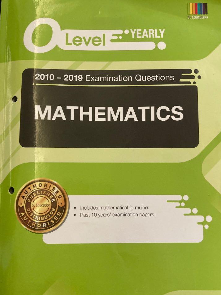 GCE O Level Mathematics Yearly TYS, Books & Stationery, Textbooks ...