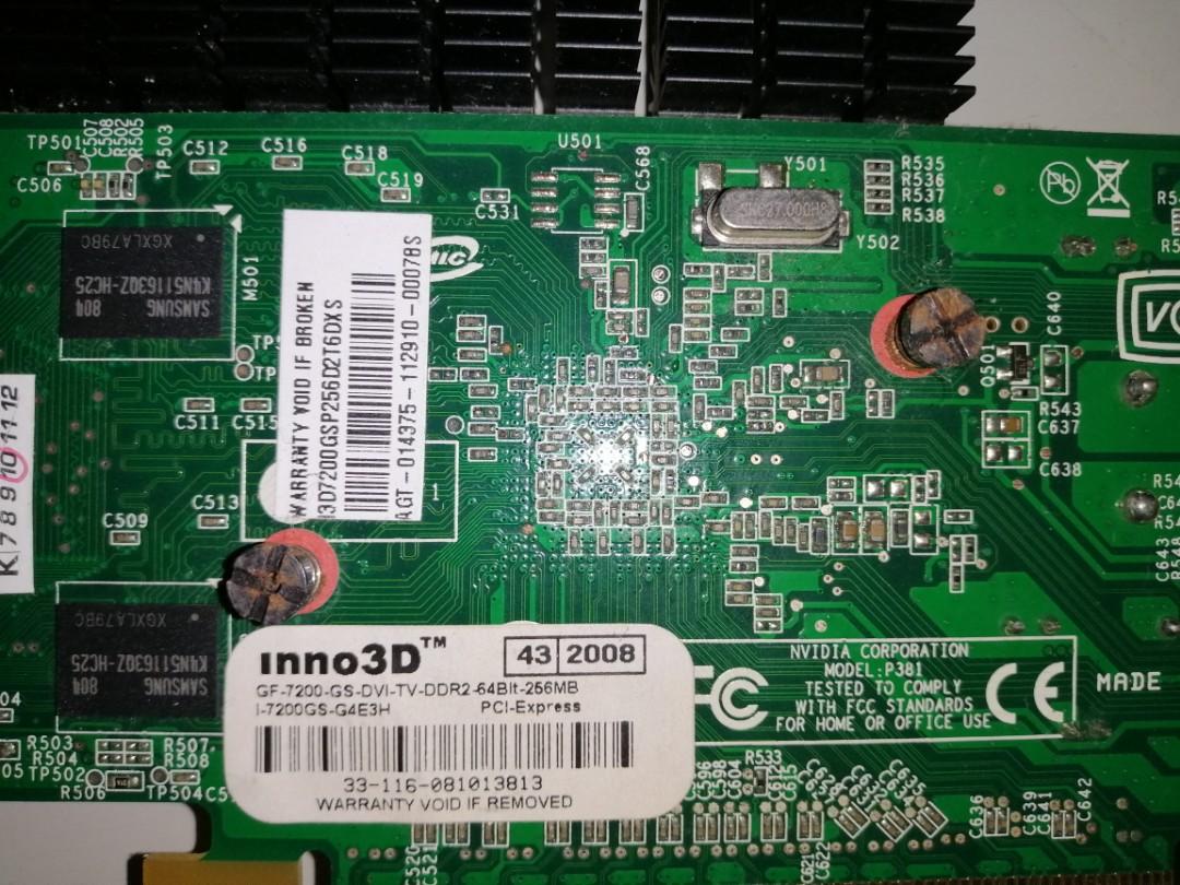 GF 7200 Video Card, Computers & Tech, Parts & Accessories, Webcams on ...