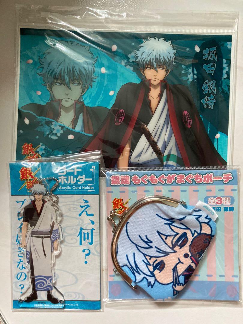 Gintama Gintoki Anime merch figurine pouch keychain standees, Hobbies ...