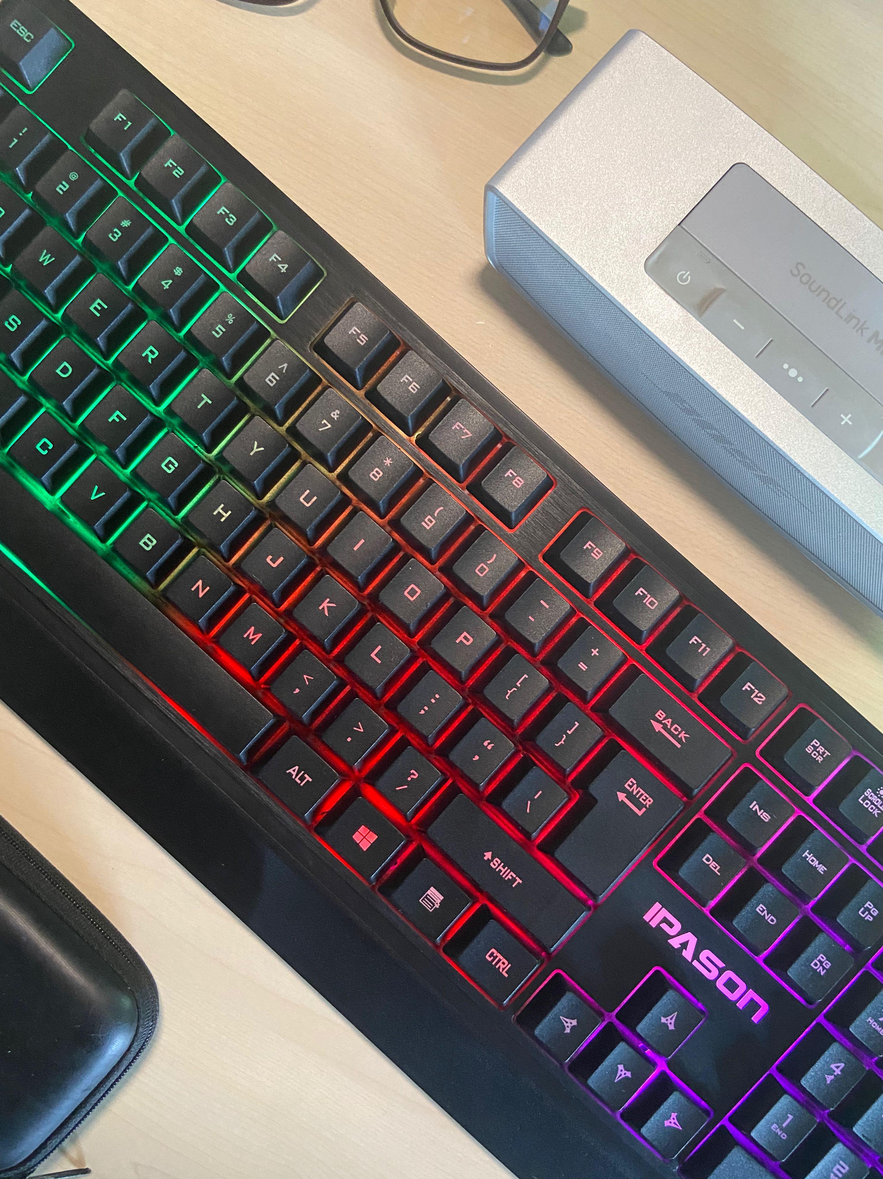 IPASON RGB Keyboard & Mouse Combo, Computers & Tech, Parts ...