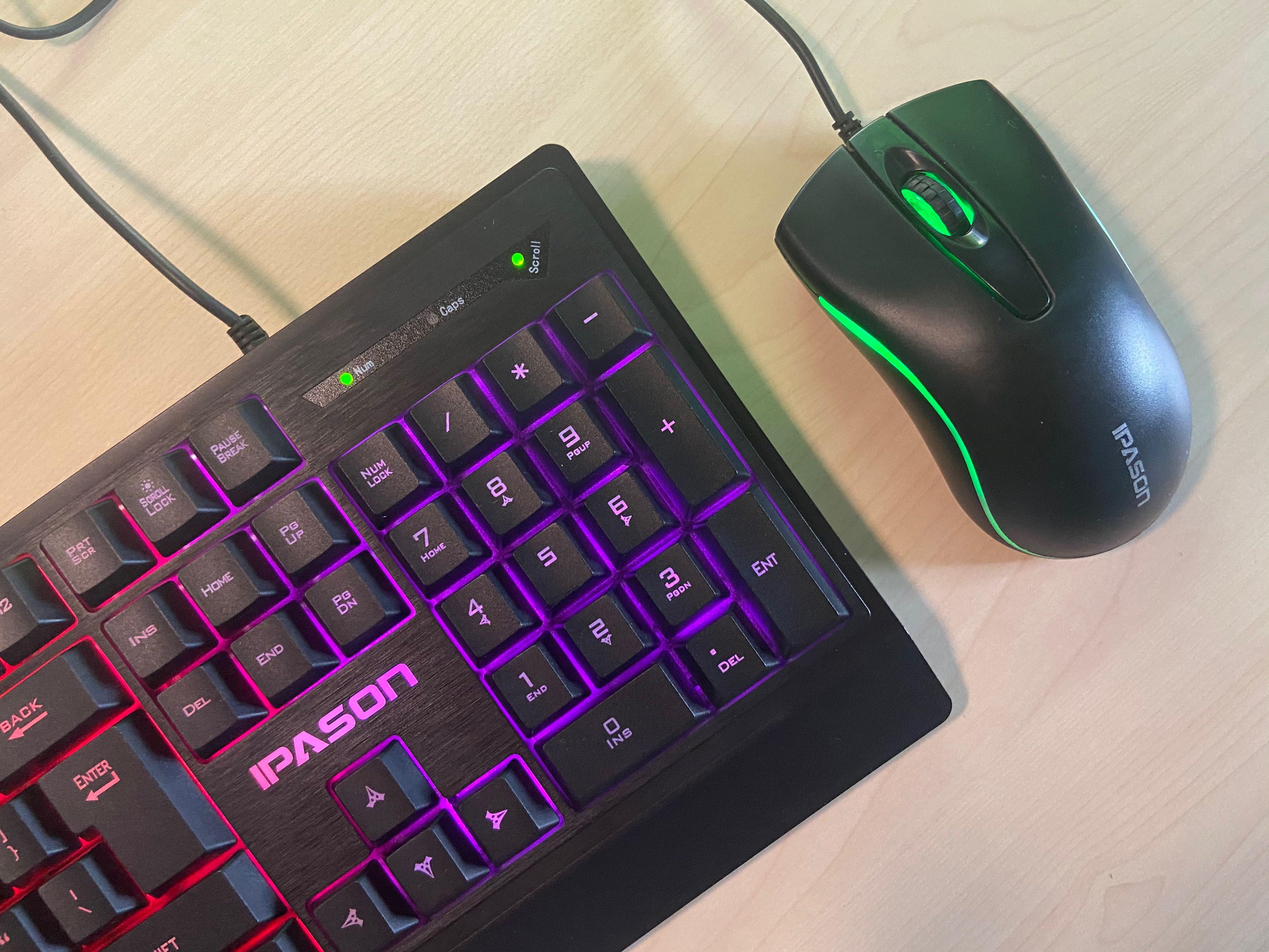 IPASON RGB Keyboard & Mouse Combo, Computers & Tech, Parts ...