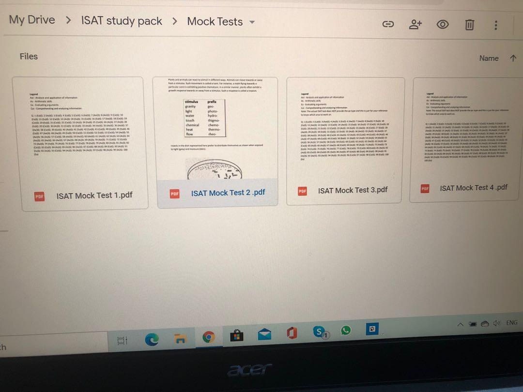 ISAT preparation package, Hobbies & Toys, Books & Magazines, Assessment ...