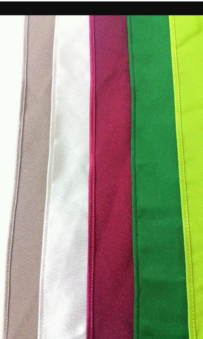 Jersey Shawl (finishing baby seam), Women's Fashion, Muslimah Fashion ...