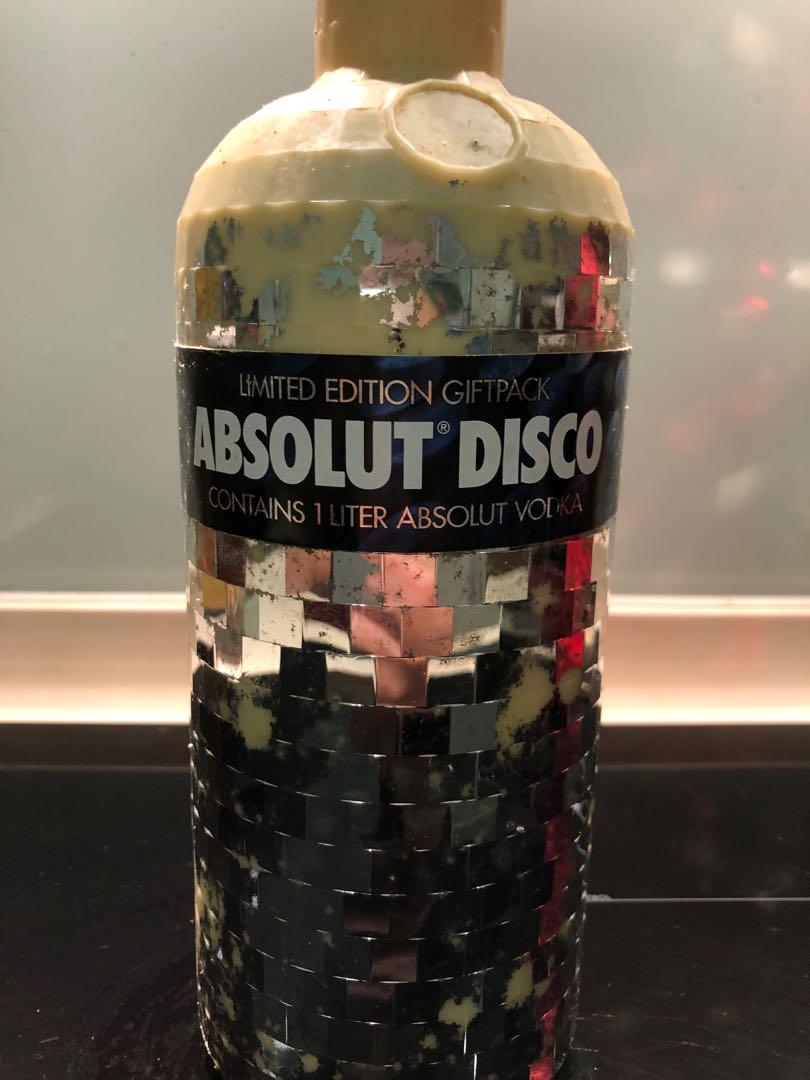 Limited edition Absolut Disco Vodka 1 L, Food & Drinks, Alcoholic ...