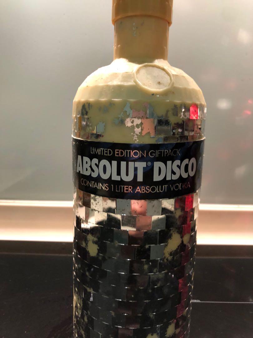 Limited edition Absolut Disco Vodka 1 L, Food & Drinks, Alcoholic ...