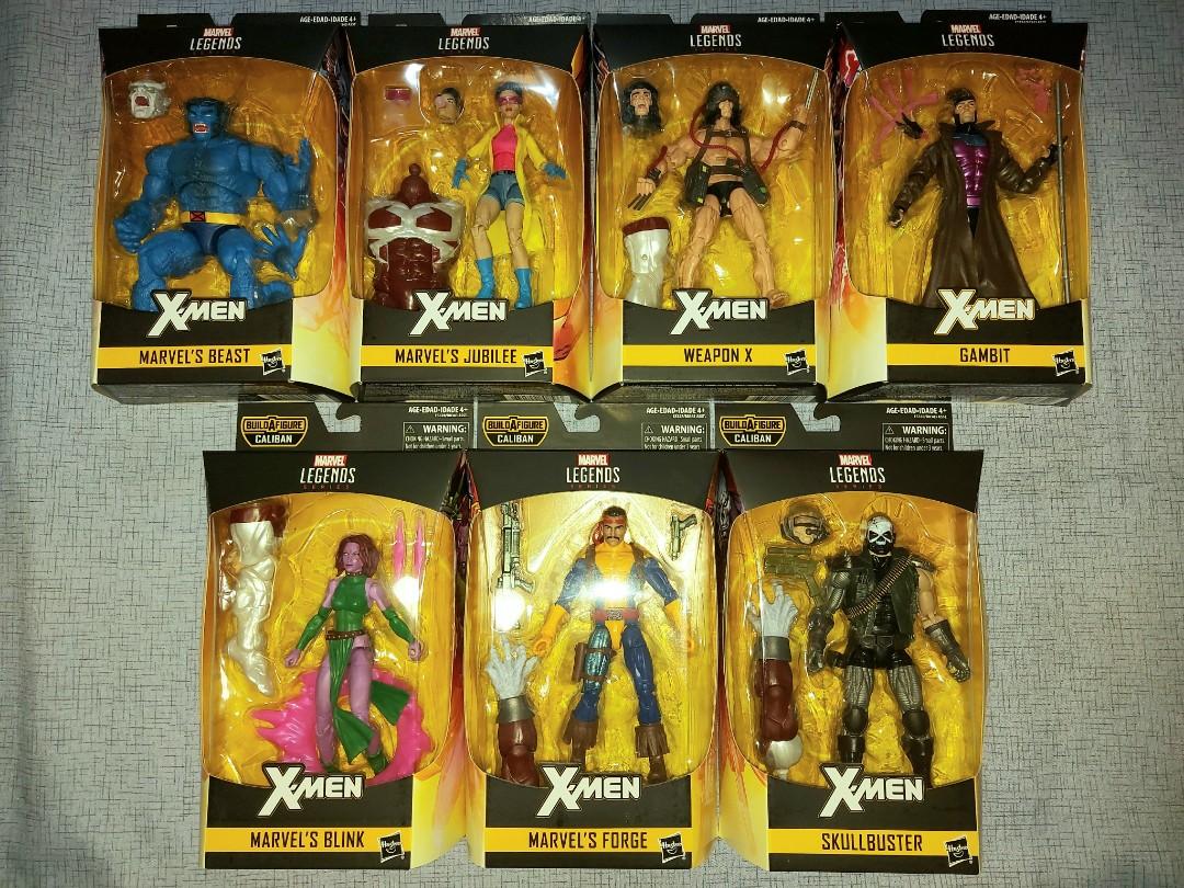 Marvel Legends X Men Caliban Wave Set of 7 Sealed Gambit Beast Jubilee ...