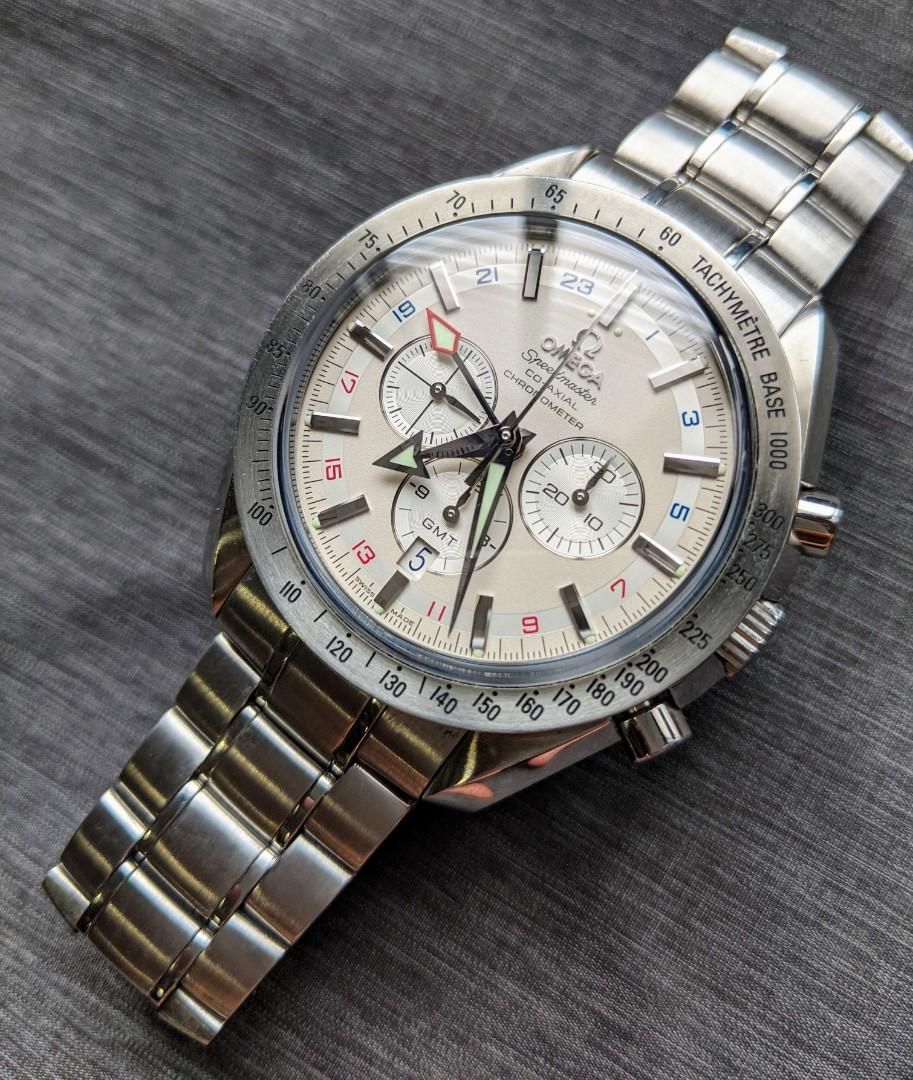 Omega Speedmaster GMT Automatic Chronograph, Luxury, Watches on Carousell