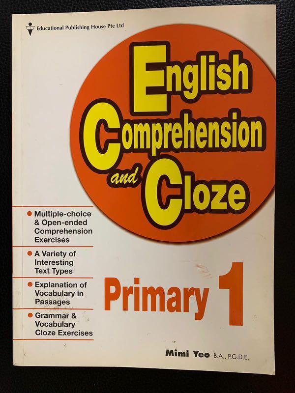 P1 English Comprehension and Cloze Assessment Book, Hobbies & Toys ...