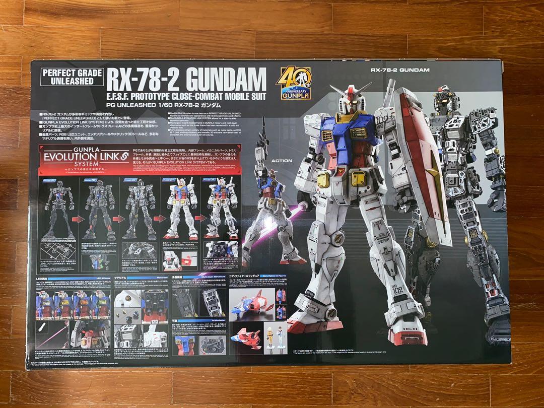 PG RX-78-2 Unleashed 40th Anniversary Perfect Grade Gundam Gunpla ...