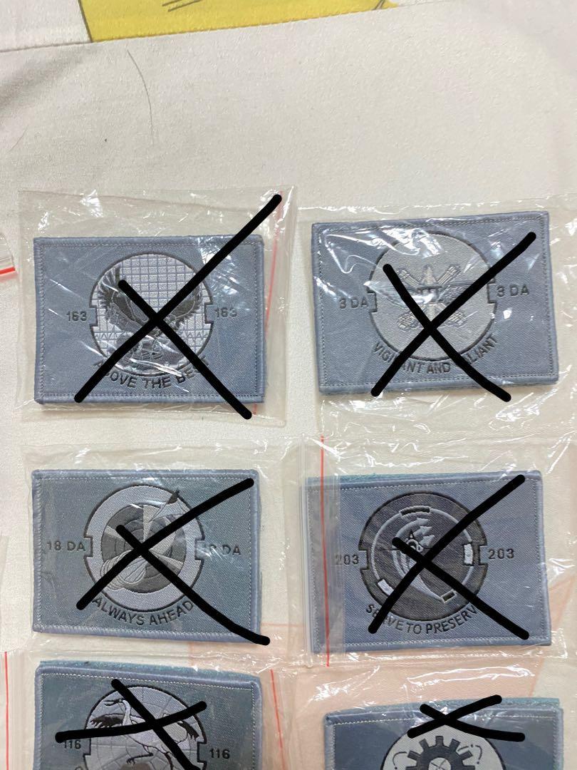 SAF/RSAF Republic Of Singapore Air Force Vocation / Squadron Badges ...