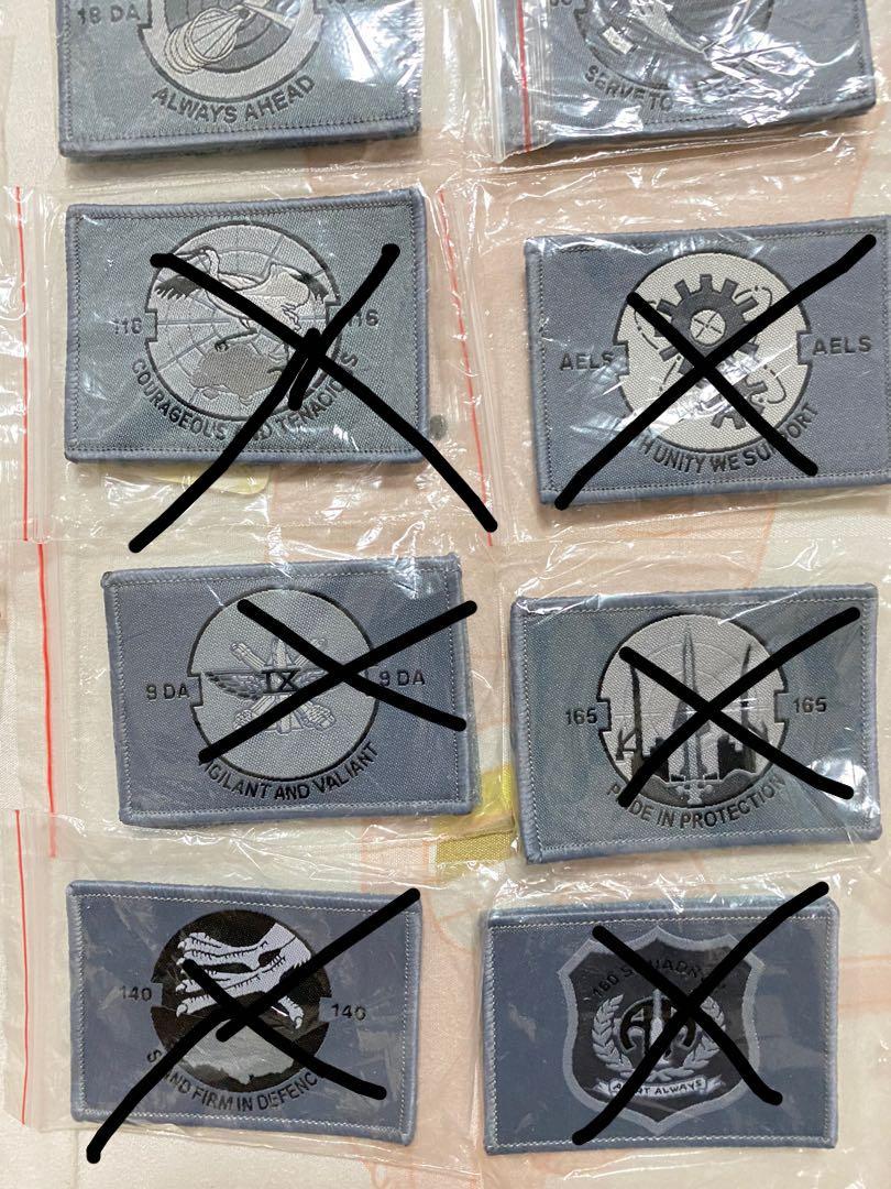 SAF/RSAF Republic Of Singapore Air Force Vocation / Squadron Badges ...