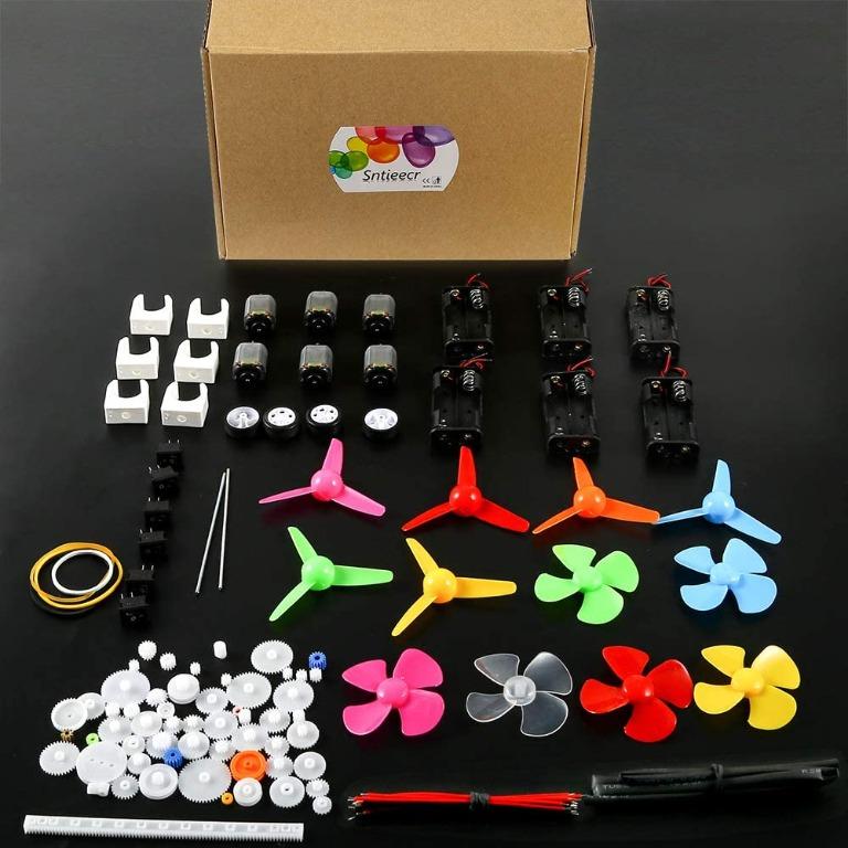 Sntieecr 6 Set DC Motors Kit, Mini Electric Motor 3V 15000RPM with 66 ...