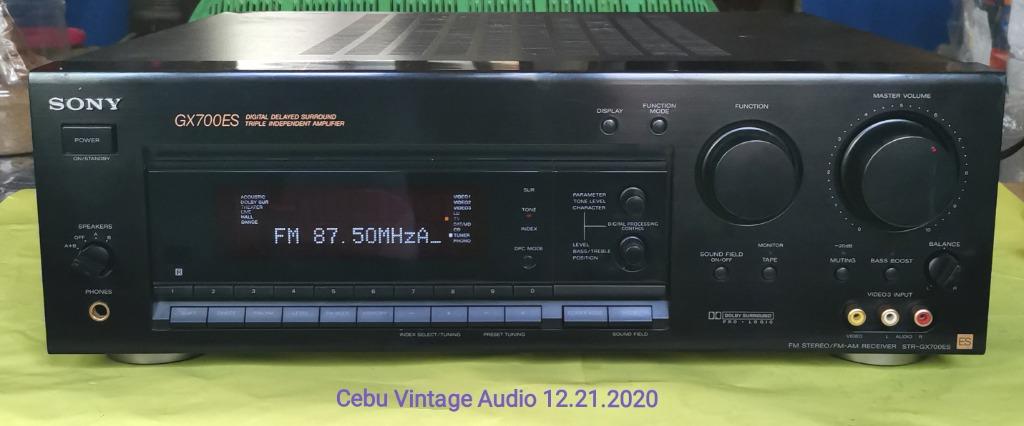 Sony STR-GX700ES Audio Video FM-AM Receiver, Audio, Soundbars, Speakers ...