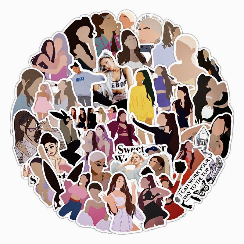(Stickers) 17pc Ariana Grande American Pop Singer Dancer Actor Scream ...