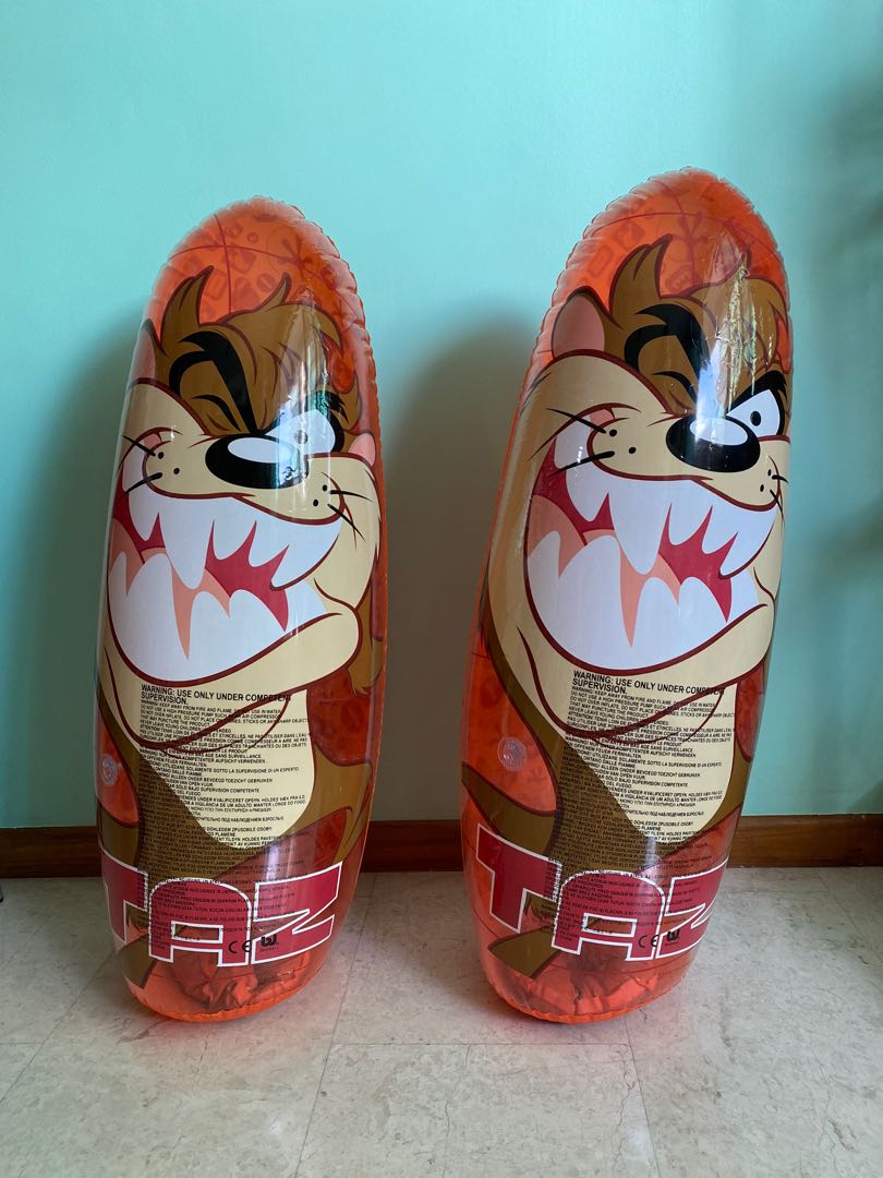 Taz - Tasmanian Devil Inflatable Punching Bag, Hobbies & Toys, Toys ...