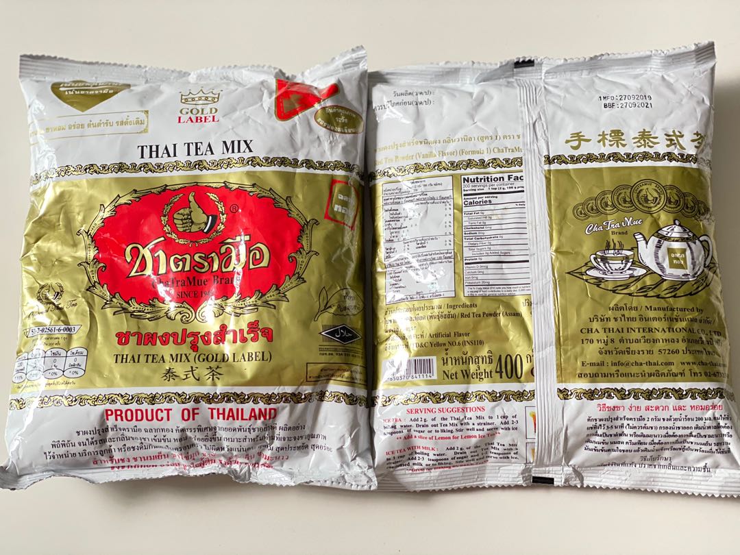 Thai Tea Gold (refill pack) 2 for $10, Food & Drinks, Beverages on ...