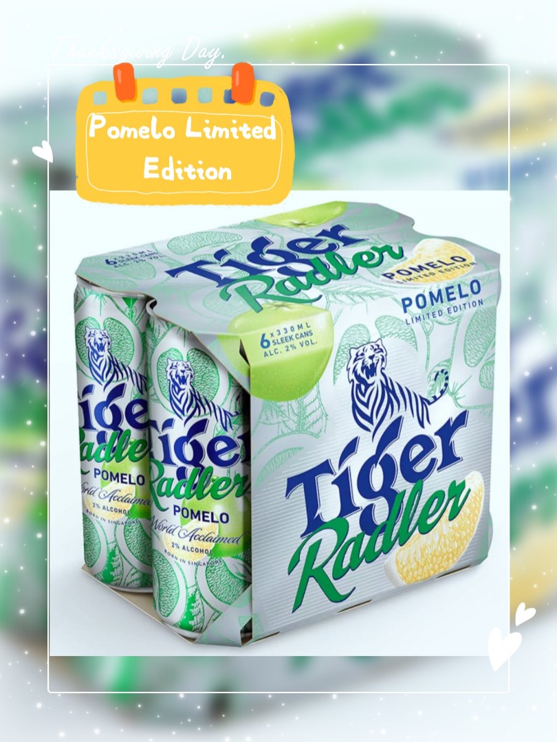 Limited Edition Tiger Radler Pomelo, Food & Drinks, Alcoholic Beverages ...