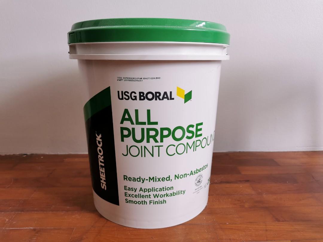 [UNOPENED] [28KG] SHEETROCK All Purpose Joint Compound, Hobbies & Toys ...