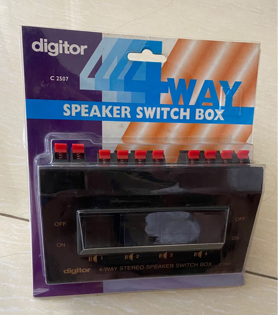 Musicians! 4 ways multiple speakers switch box - digitor, Audio, Other ...