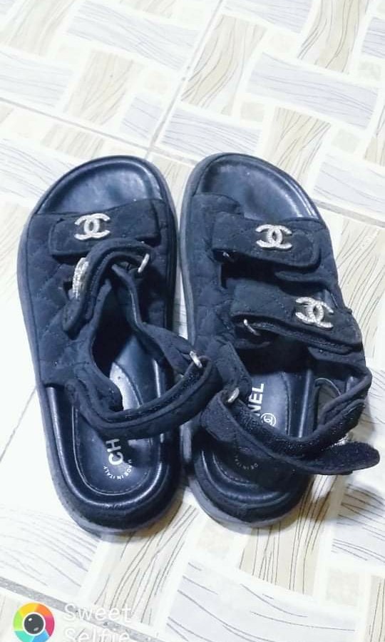 Authentic Used Chanel Sandals, Women's Fashion, Footwear, Flats ...