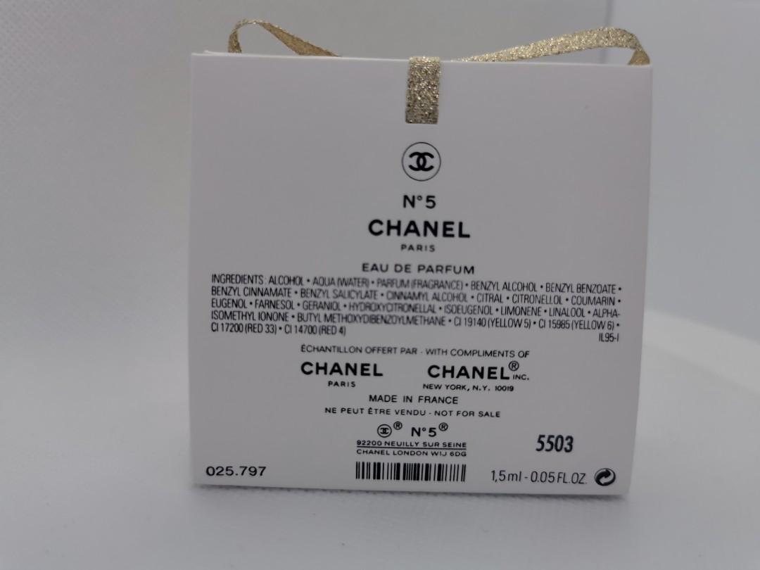Chanel 2020 Limited edition N5 miniature 1.5ml Brand New, Beauty ...
