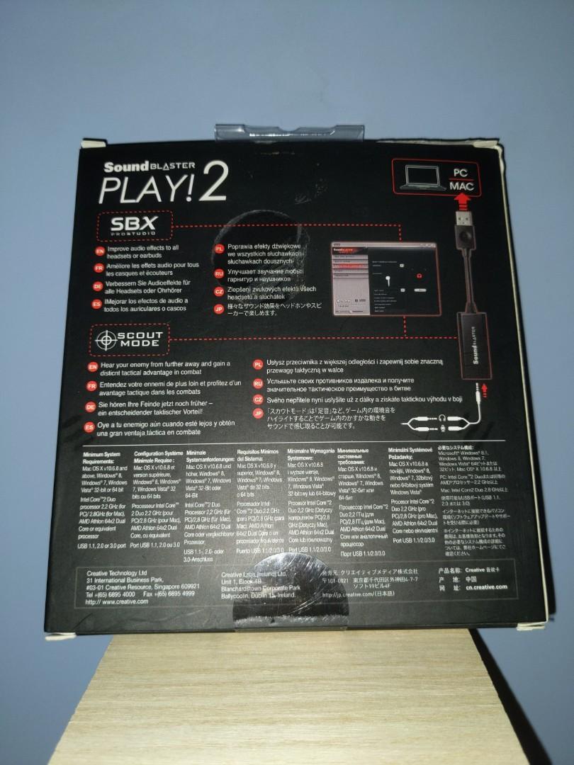 Creative Sound Blaster PLAY!2, 音響器材, Soundbar、揚聲器、藍牙喇叭、耳擴 - Carousell