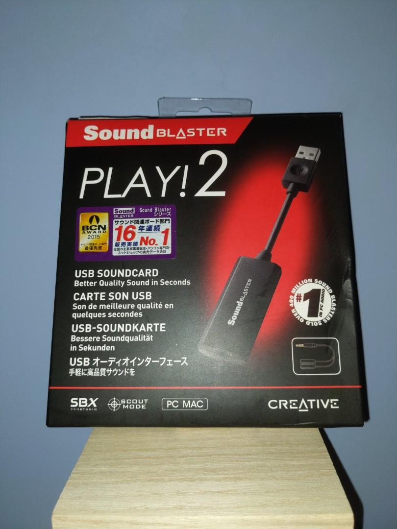 Creative Sound Blaster PLAY!2, 音響器材, Soundbar、揚聲器、藍牙喇叭、耳擴 - Carousell