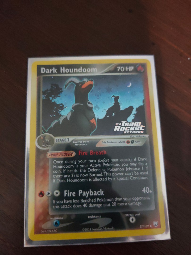 Dark houndoom team rocket returns pokemon tcg cards, Hobbies & Toys ...
