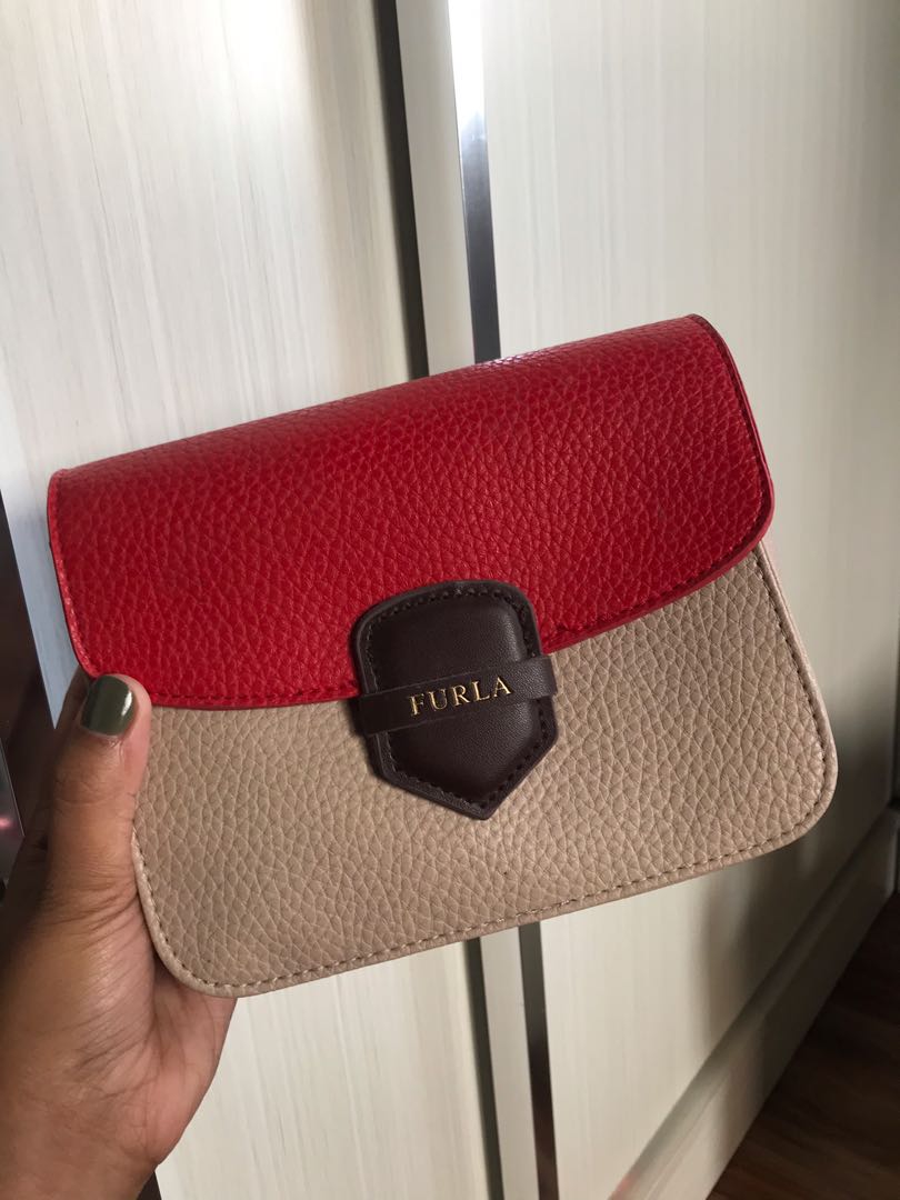 Furla Makeup bag, Luxury, Bags & Wallets on Carousell