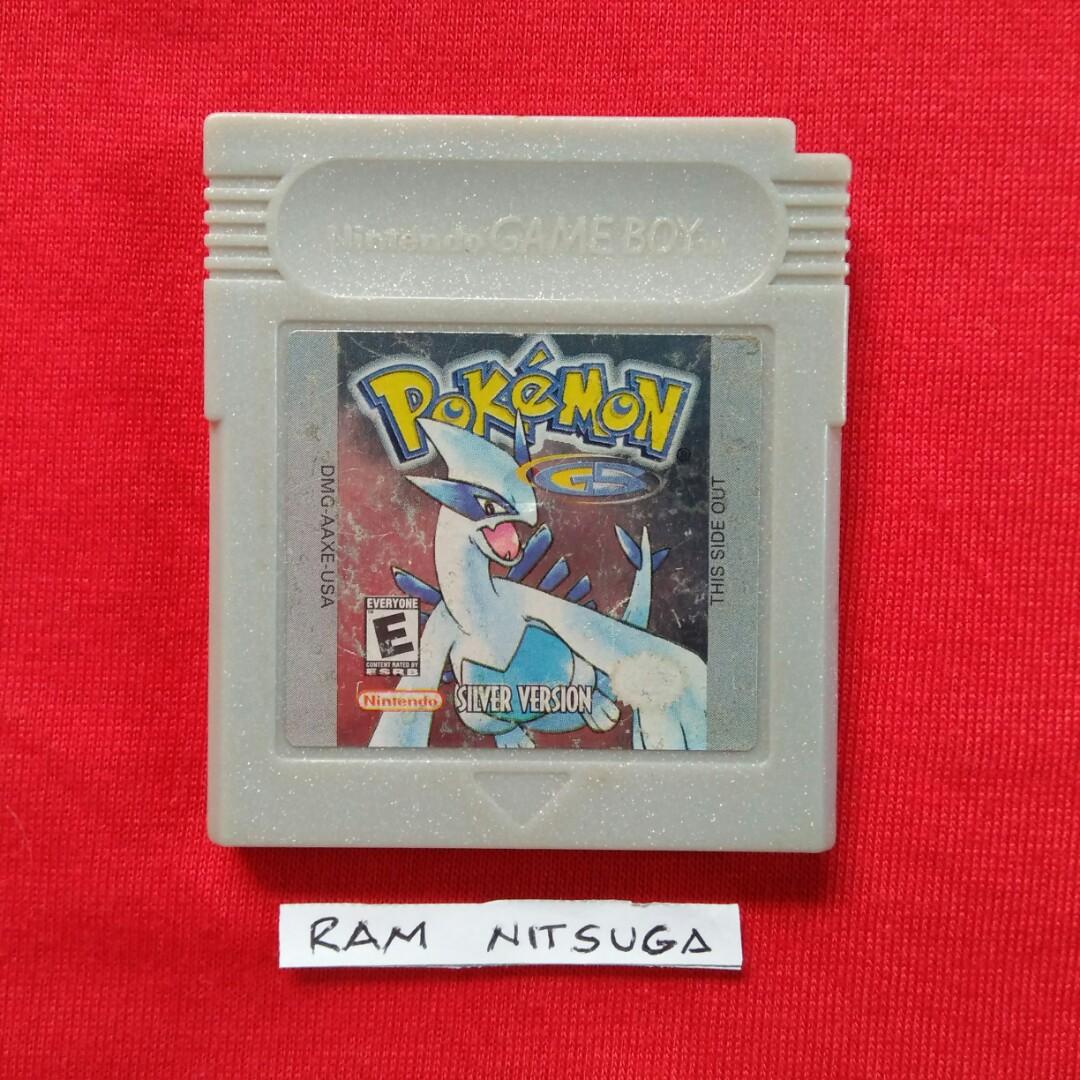Gameboy Color Cartridge: Pokemon Silver, Video Gaming, Video Games ...