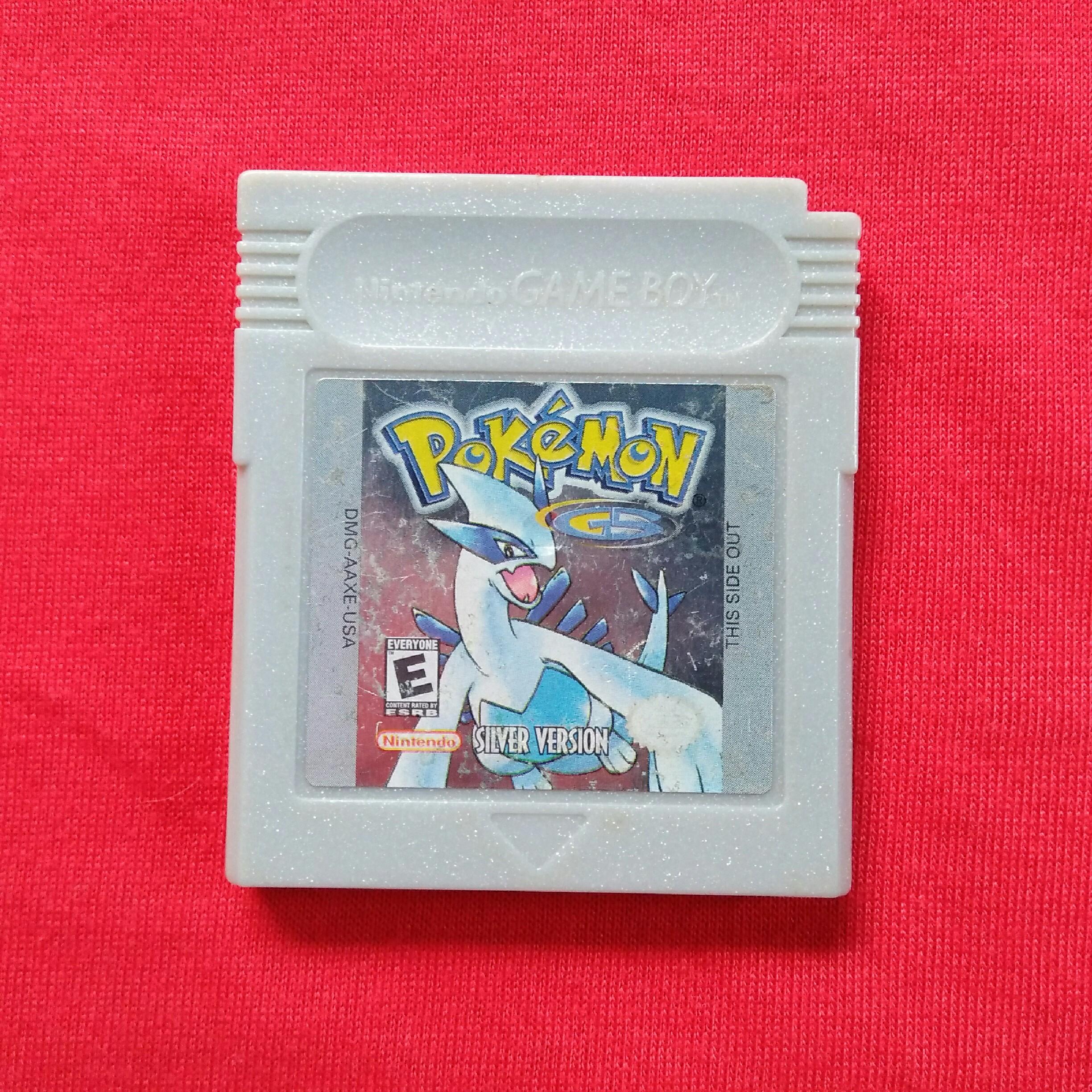 Gameboy Color Cartridge: Pokemon Silver, Video Gaming, Video Games ...