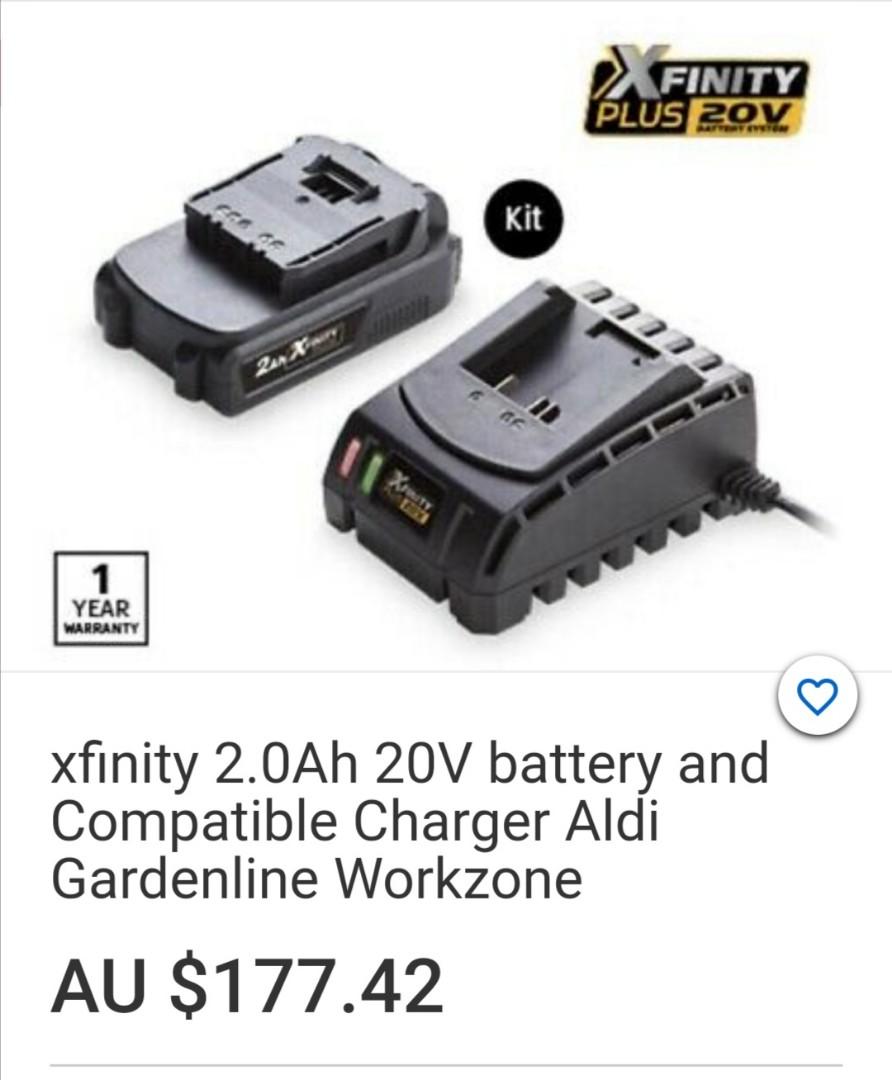 Genuine Brand New WORKZONE Heavy Duty Fast Charging Li Ion Battery ...