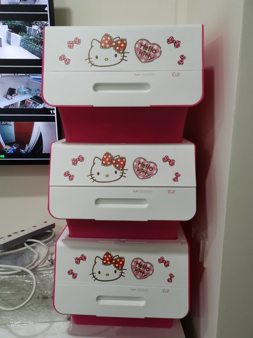 Hello Kitty boxes, Furniture & Home Living, Home Improvement ...
