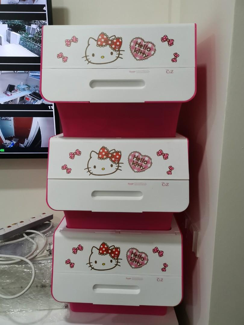 Hello Kitty boxes, Furniture & Home Living, Home Improvement ...