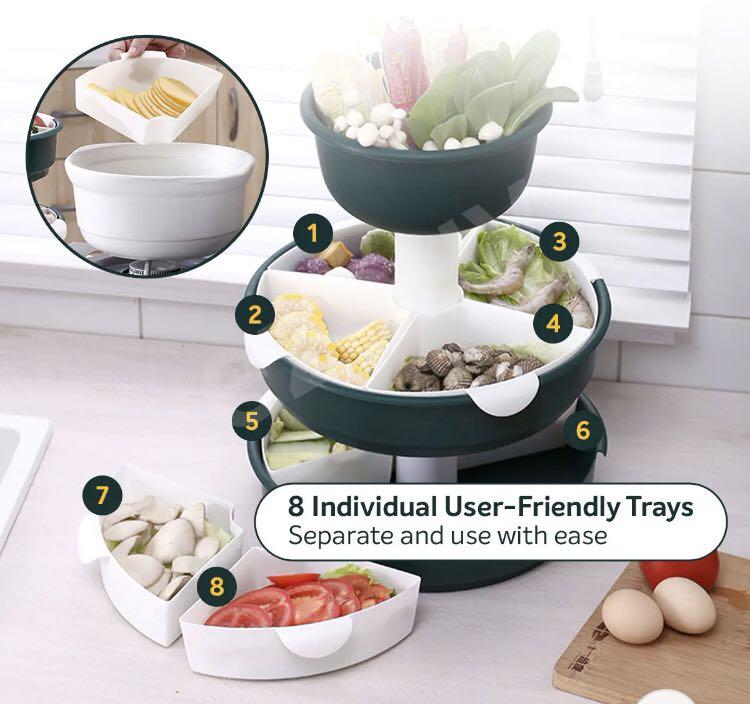 Hotpot Multi-Stacking Tray, Home Appliances, Kitchenware on Carousell