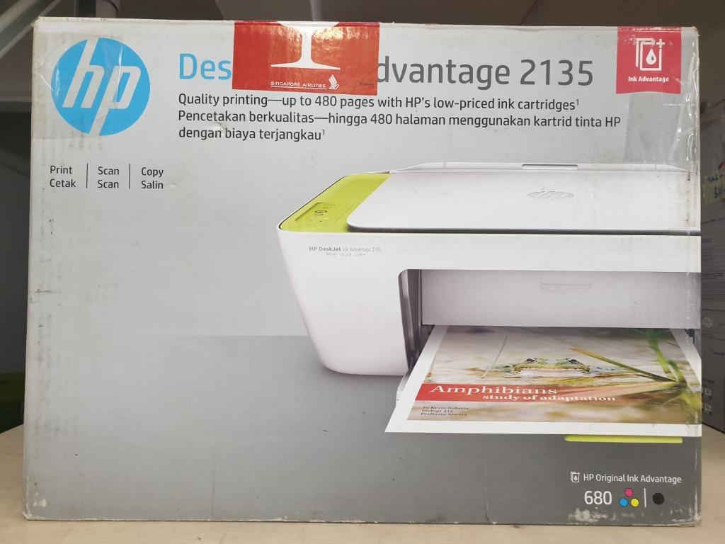 HP DeskJet Ink Advantage 2135 (All-in-One Printer), Computers & Tech ...