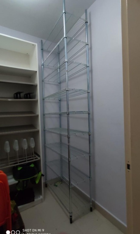 Ikea Omar shelf x 3 set (total height 260cm, 9 shelves), Furniture ...