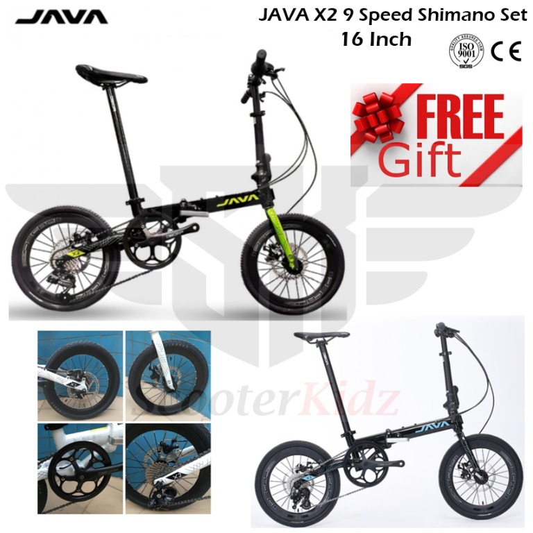 JAVA X2 16inch with 9 Speed Deca Groupset, Sports Equipment, Bicycles & Parts, Bicycles on Carousell