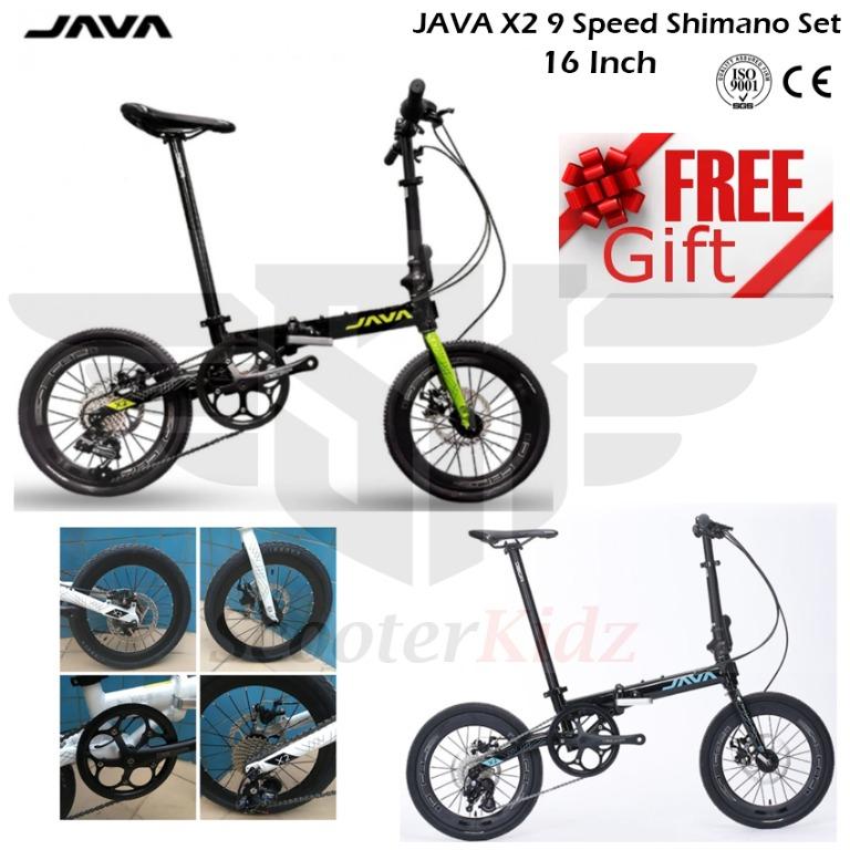 JAVA X2 16inch with 9 Speed Deca Groupset, Sports Equipment, Bicycles & Parts, Bicycles on Carousell